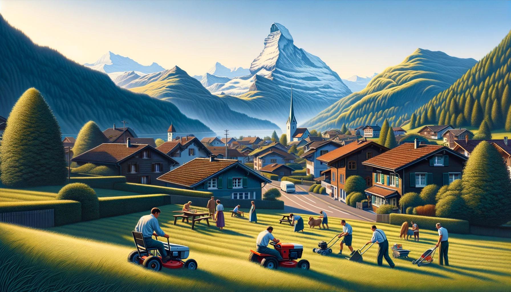 Silent Sundays: Swiss Lawn Mowing Law Unveiled